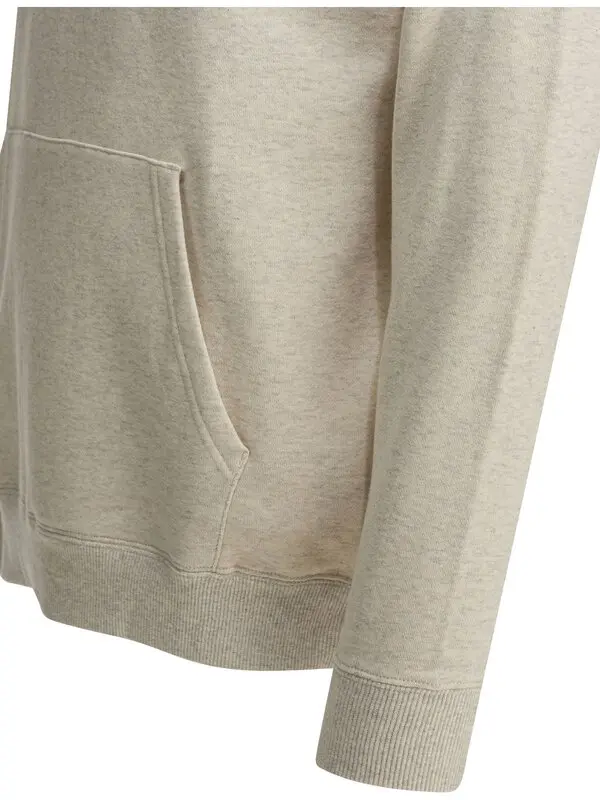 BEAMS Half-zip Heavy Fleece Sweatshirt - White