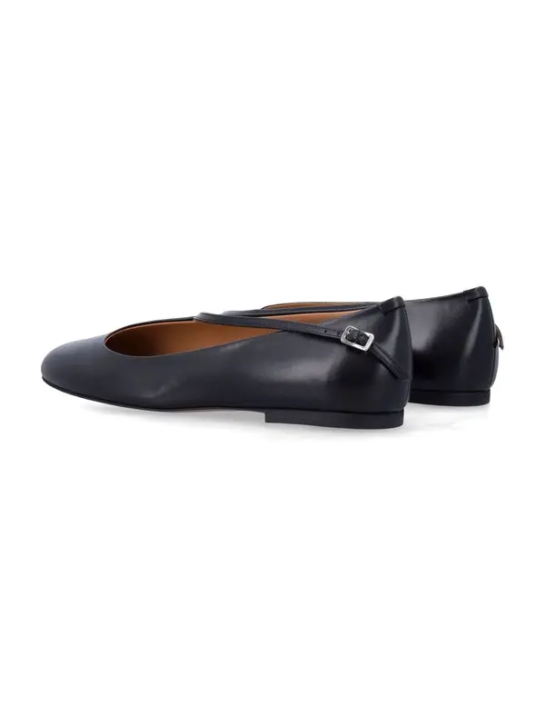 JIL SANDER Asymmetric Ballerina Flats
