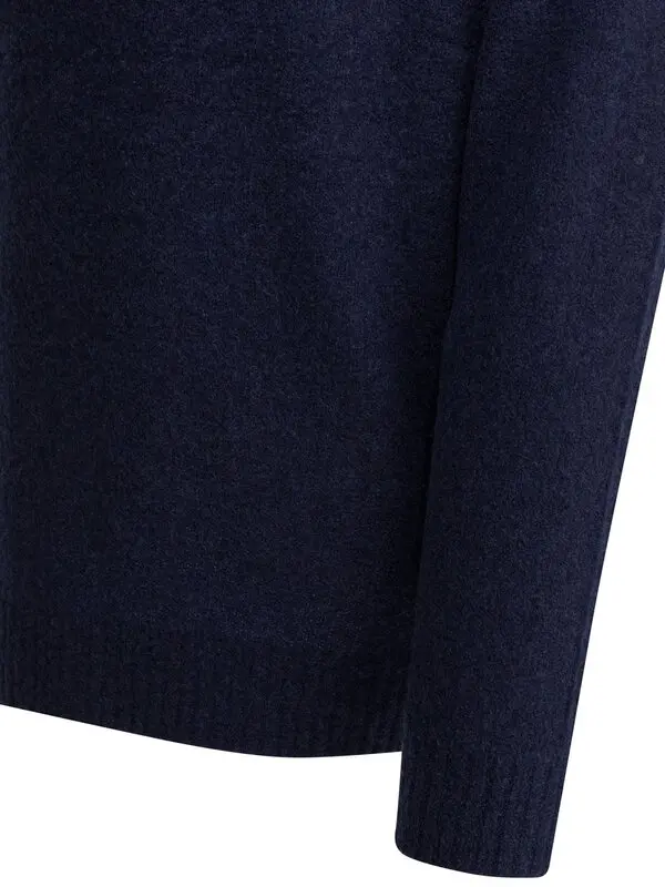 BEAMS Cashmere Blend Crewneck Sweater - Blue
