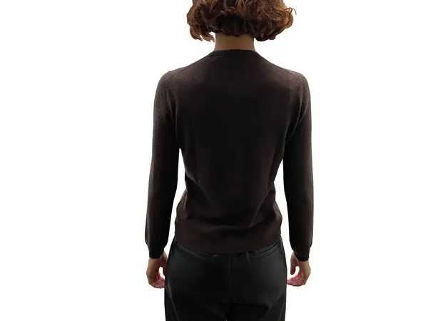 LA ROSE Cashmere Cardigan - Marrone