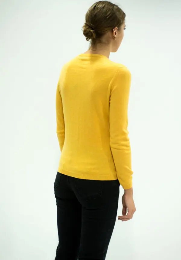 LA ROSE Cashmere Cardigan - Giallo