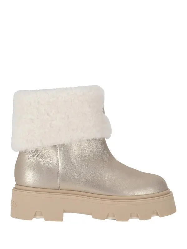 Moncler Aurea Mid Ankle Boots - Silver