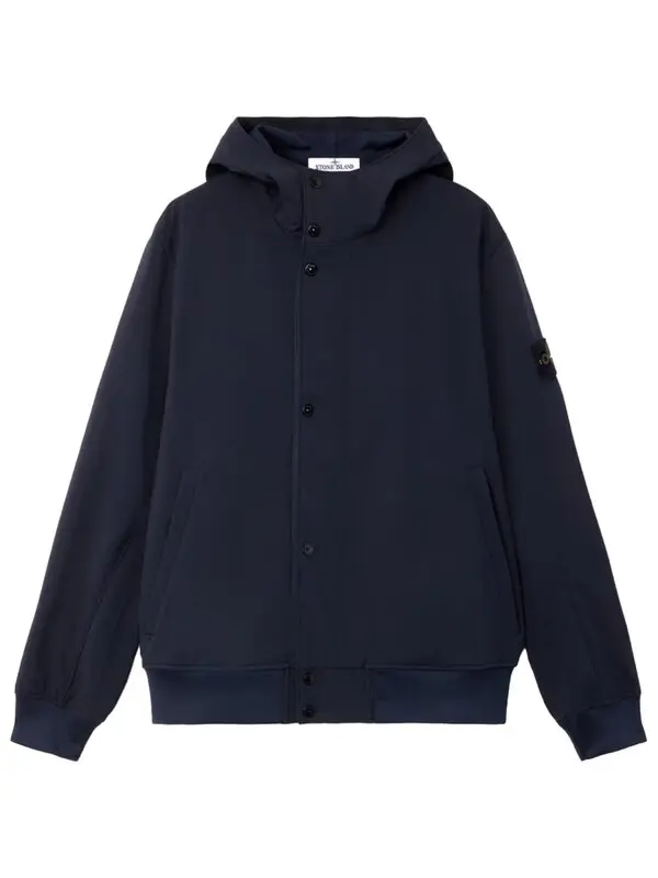 Stone Island Hooded Parka - Blue