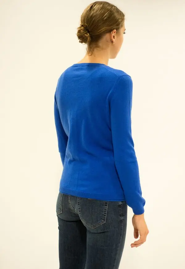 LA ROSE Cashmere Cardigan - Bluette