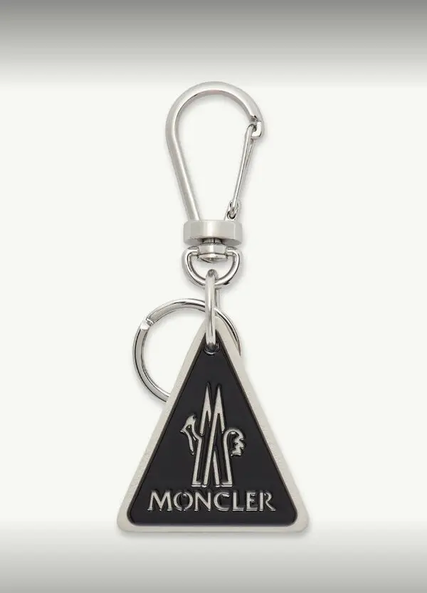 Moncler Triangle Key Ring - Black