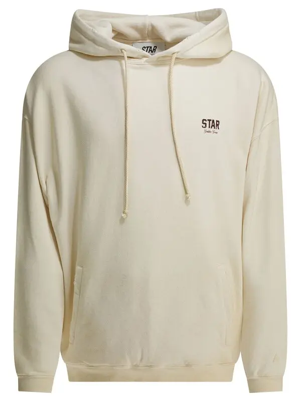 GOLDEN GOOSE Star Hoodie - White