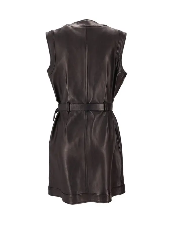 LA ROSE Leather Dress