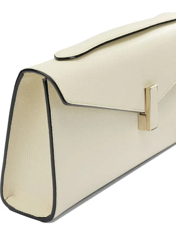 VALEXTRA Isis Clutch With Shoulder Strap - White