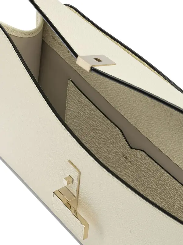 VALEXTRA Isis Clutch With Shoulder Strap - White