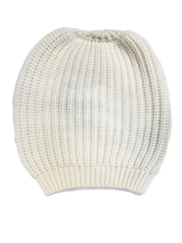 LA ROSE Cash Beanie - White