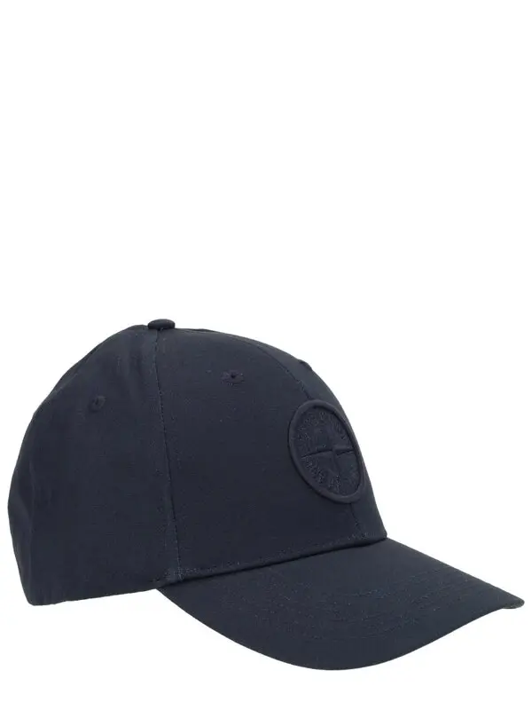 Stone Island Baseball Cap With Logo - Blue