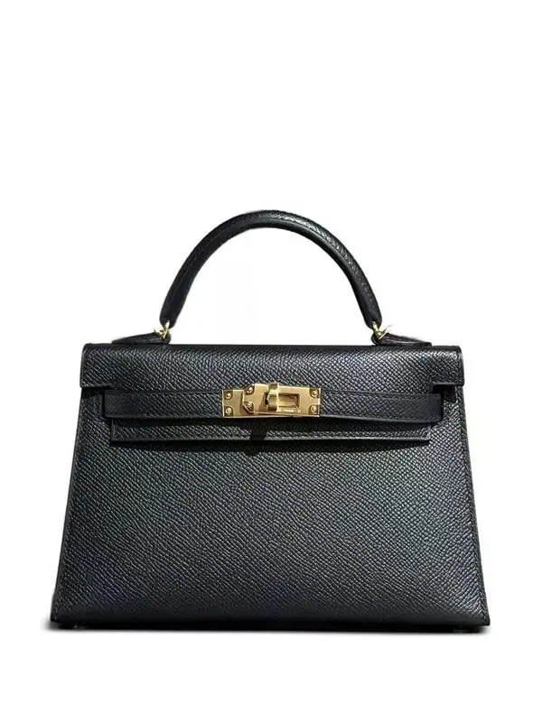 Hermès 20 Mini Kelly Sellier Tote - Black