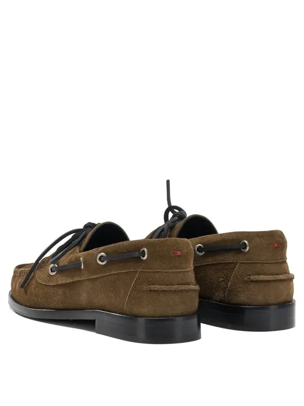 AeydĒ Harris Suede Lace-up Loafers - Brown
