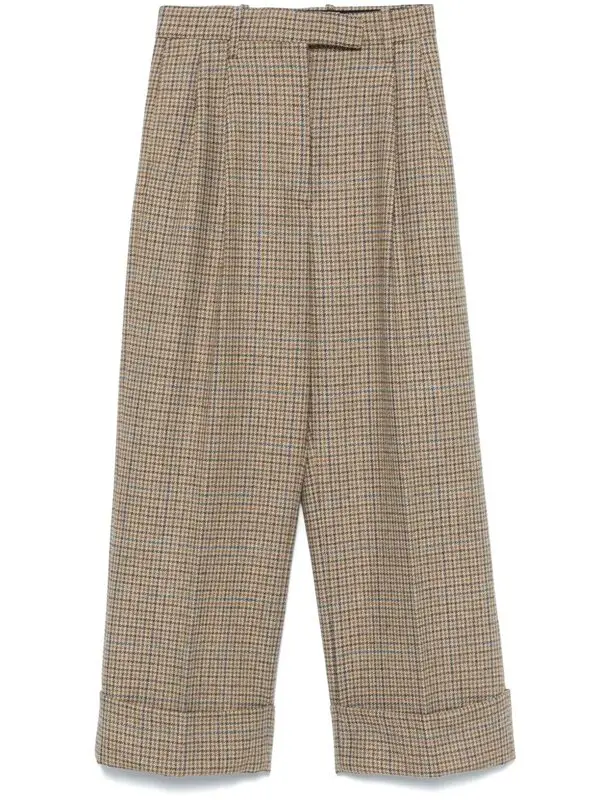 Thom Browne High-waisted Double Pleat Trouser - Brown