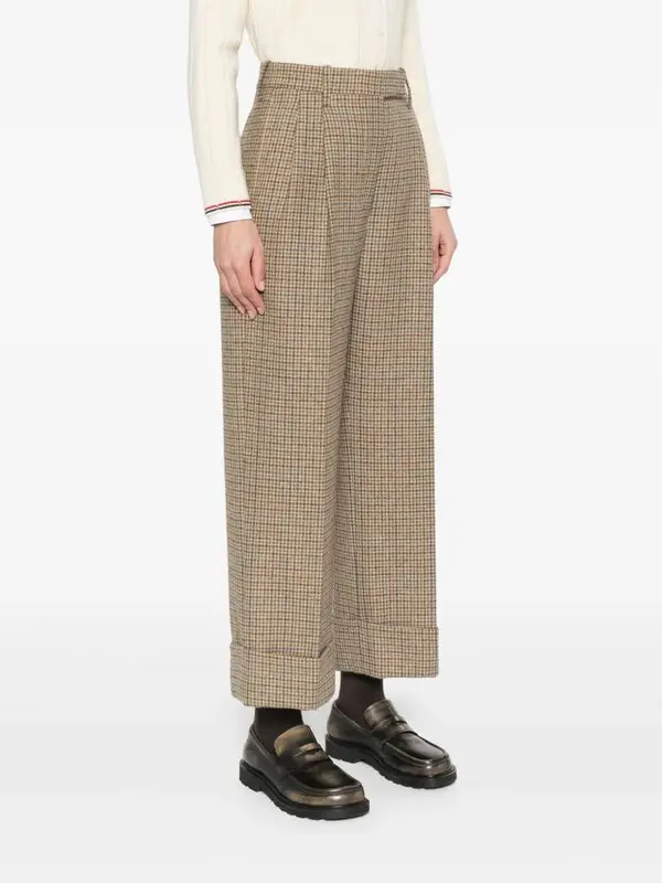 Thom Browne High-waisted Double Pleat Trouser - Brown