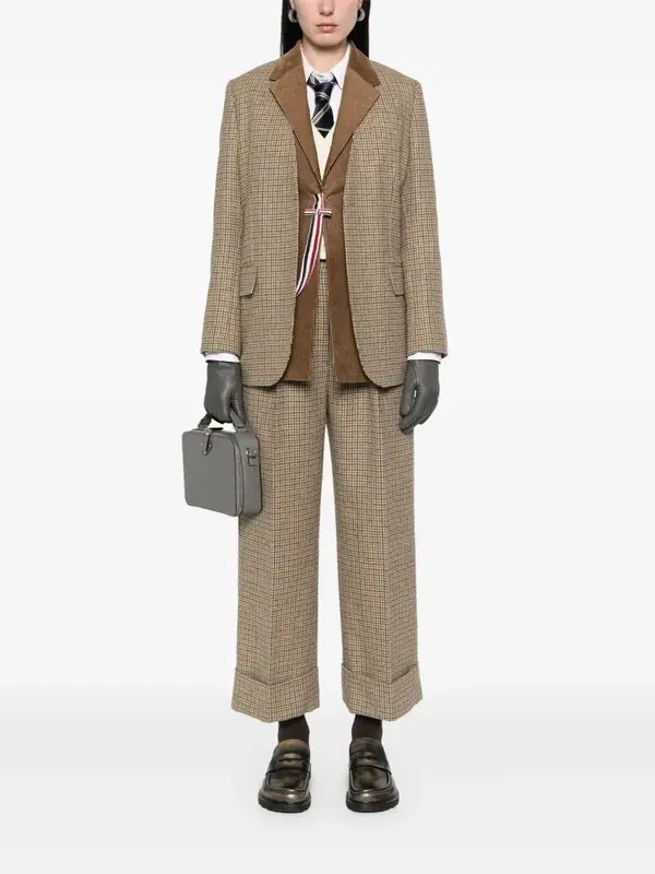 Thom Browne High-waisted Double Pleat Trouser - Brown