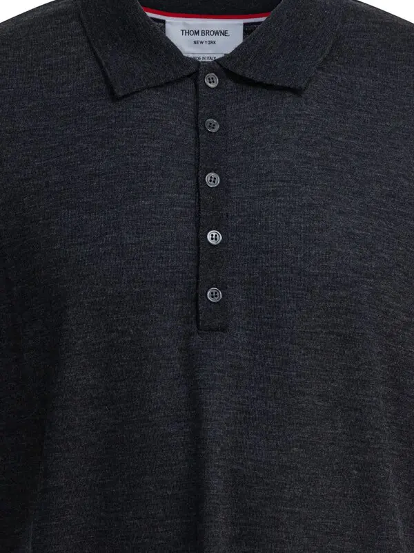 Thom Browne 4 Bar' Wool Polo Shirt