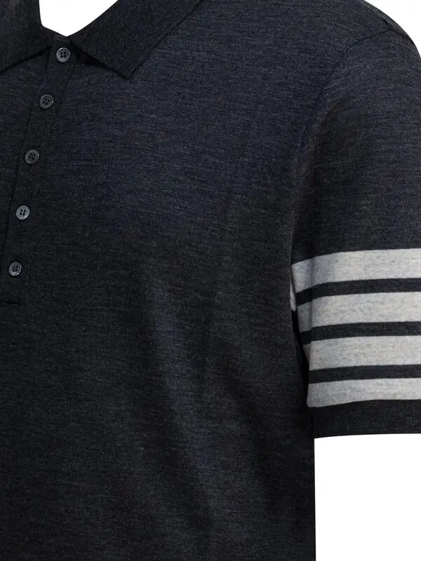 Thom Browne 4 Bar' Wool Polo Shirt