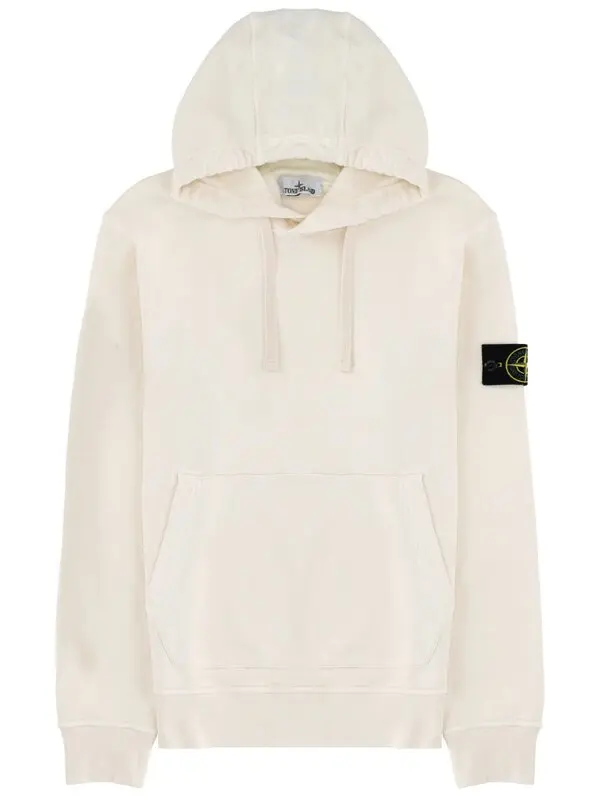 Stone Island Sweatshirt With Logo - Ivory