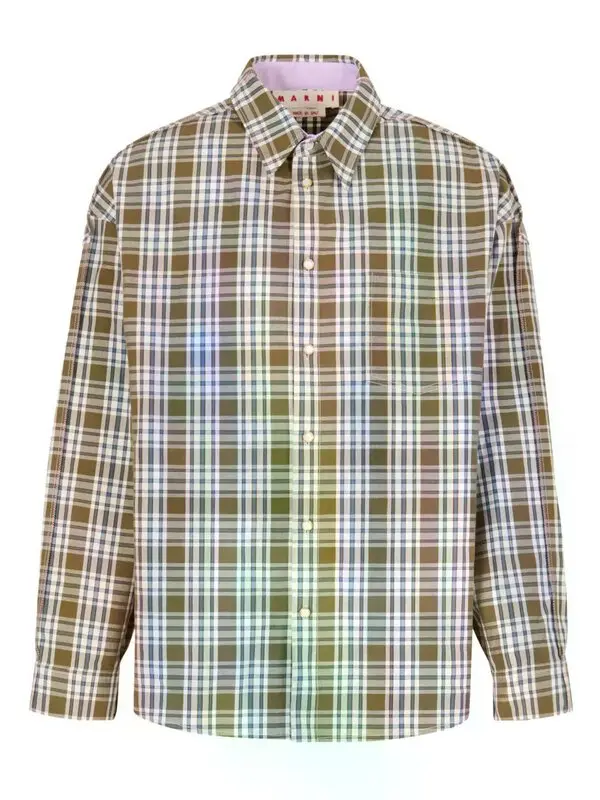 Marni Checked-pattern Long-sleeve Shirt