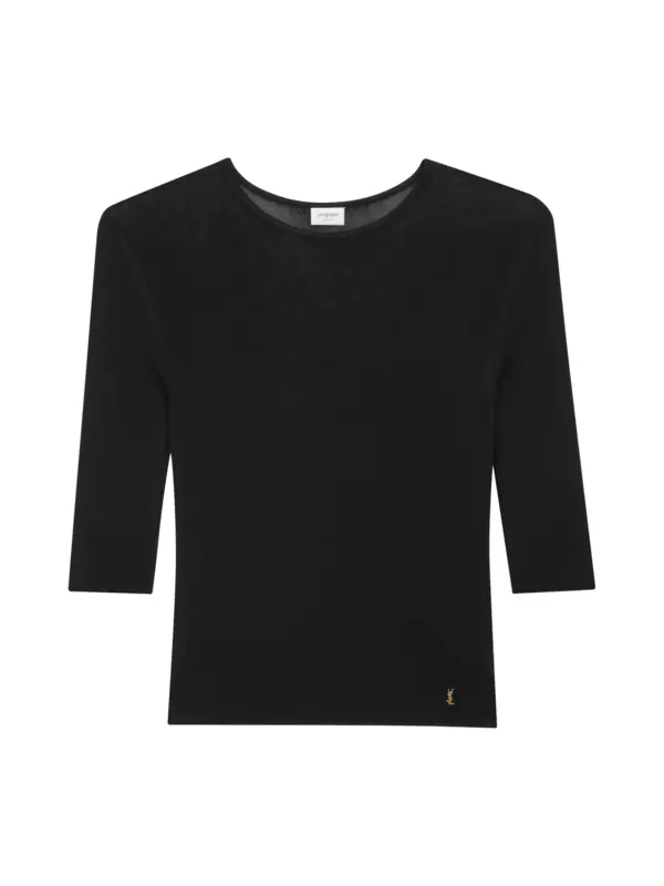 Saint Laurent Cassandre Cropped Top