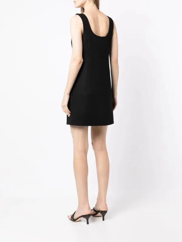PAROSH V-neck Mini Shift Dress