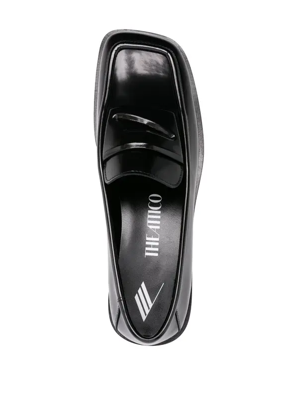 Attico Amanda Leather Loafers