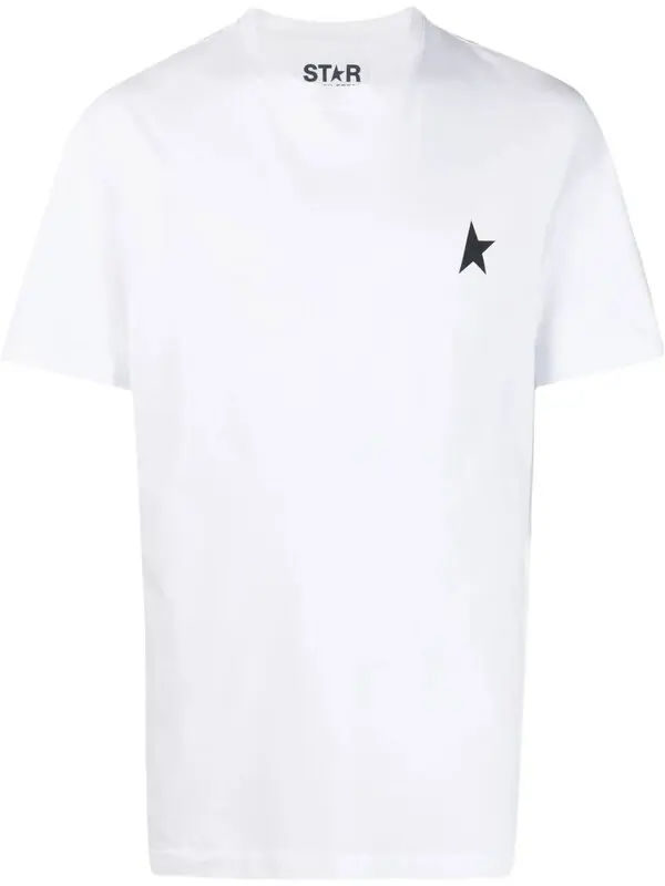 GOLDEN GOOSE Star T-shirt - Optic White/black