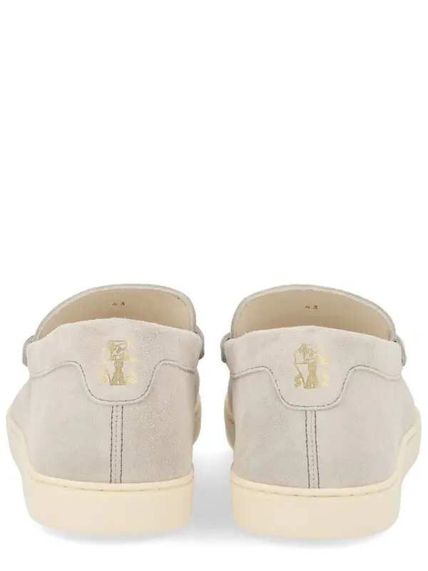 Brunello Cucinelli Suede Loafer - Grey