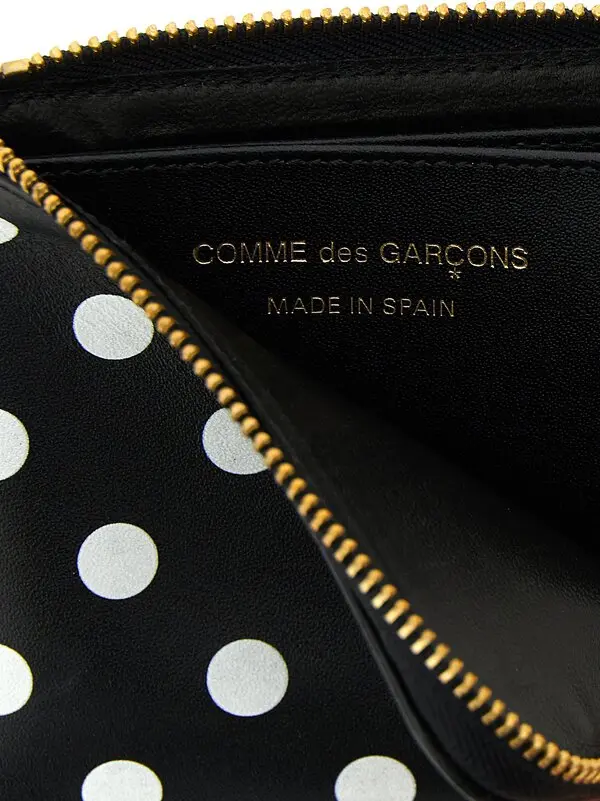 Comme Des Garçons Polka Dots Printed Wallet