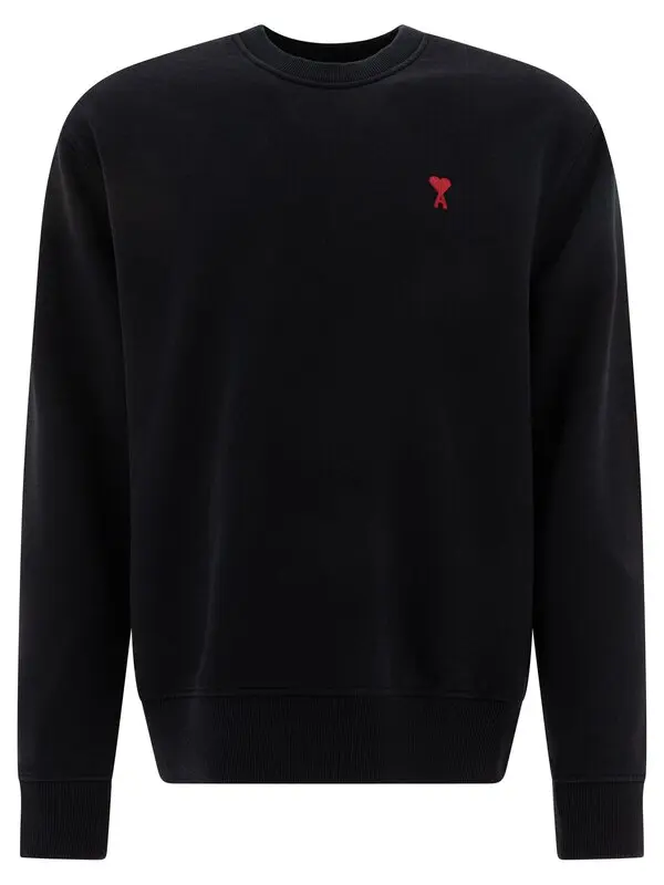 Ami De Coeur Crewneck Sweatshirt - Black