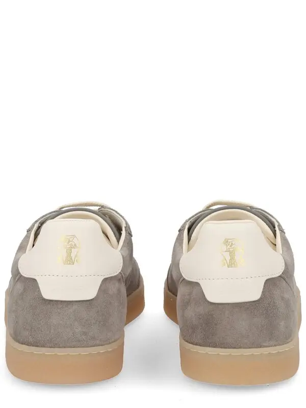 Brunello Cucinelli Suede Low Top Sneakers - Grey