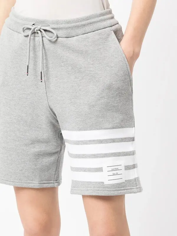 Thom Browne Mid-thigh Shorts With 4-bar Stripe