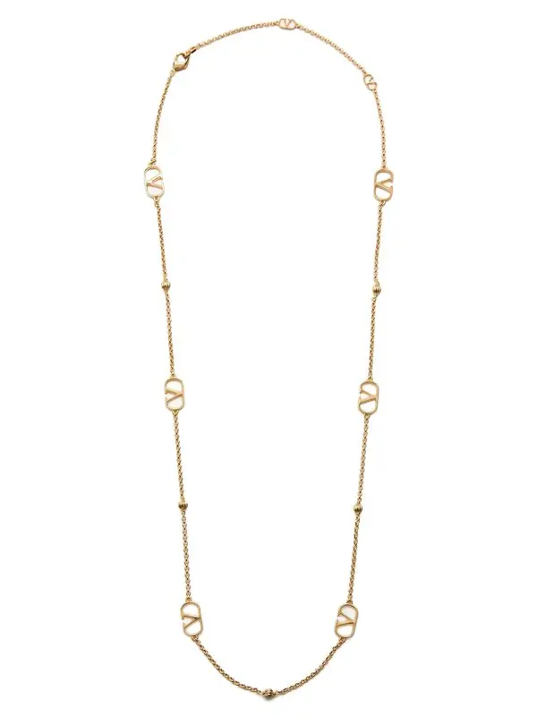 Valentino Garavani Vlogo Signature Necklace - Gold