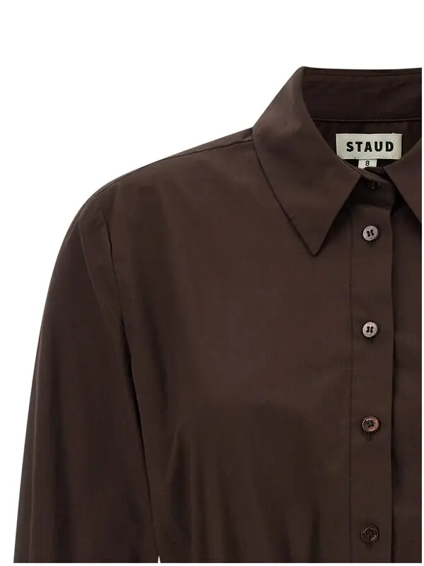 Staud Rocco Mini Shirt Dress