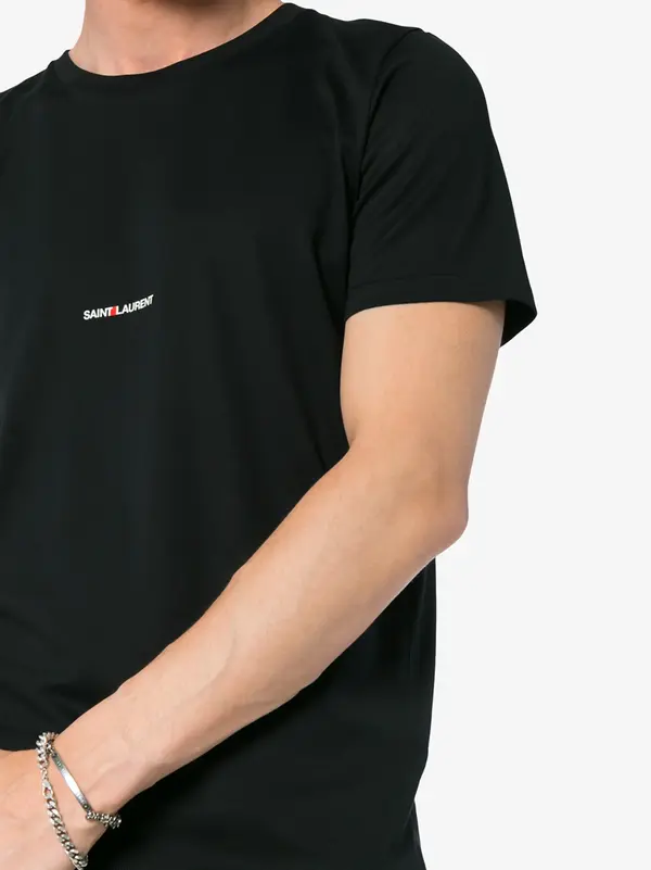 Saint Laurent Crew Neck T Shirt - Nero