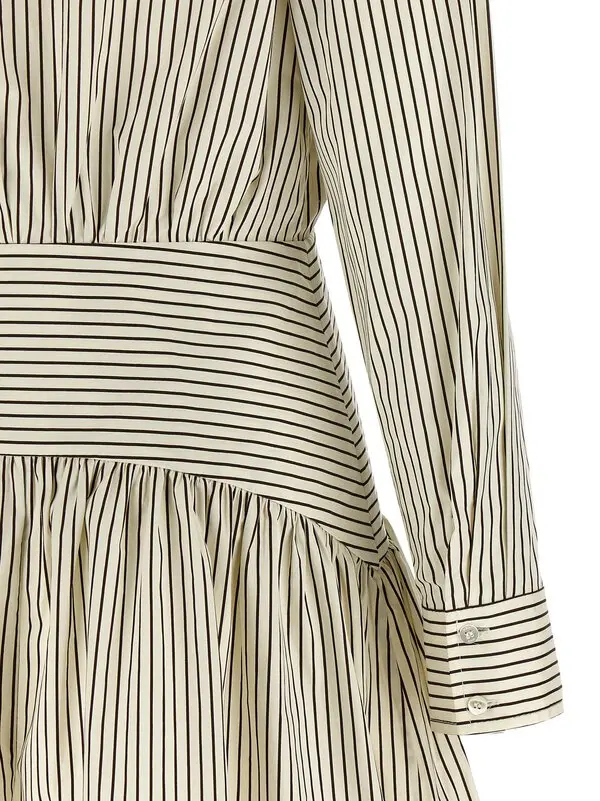 Staud Rocco Striped Mini Dress