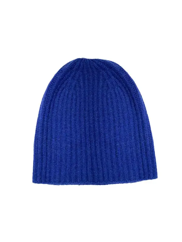 LA ROSE Ribbed Beanie - Blue