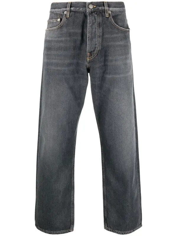GOLDEN GOOSE Cory Loose Skate Medium Washed Denim Pant