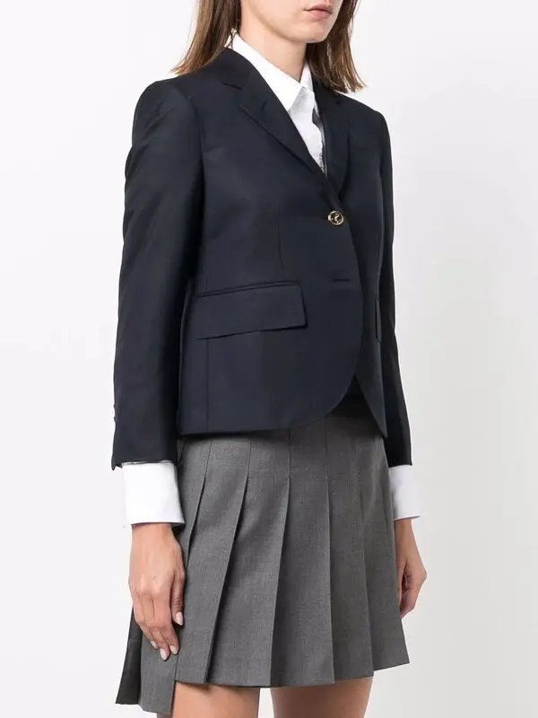 Thom Browne High Armhole Sport Coat Fit 3 In Super 120’s Twill