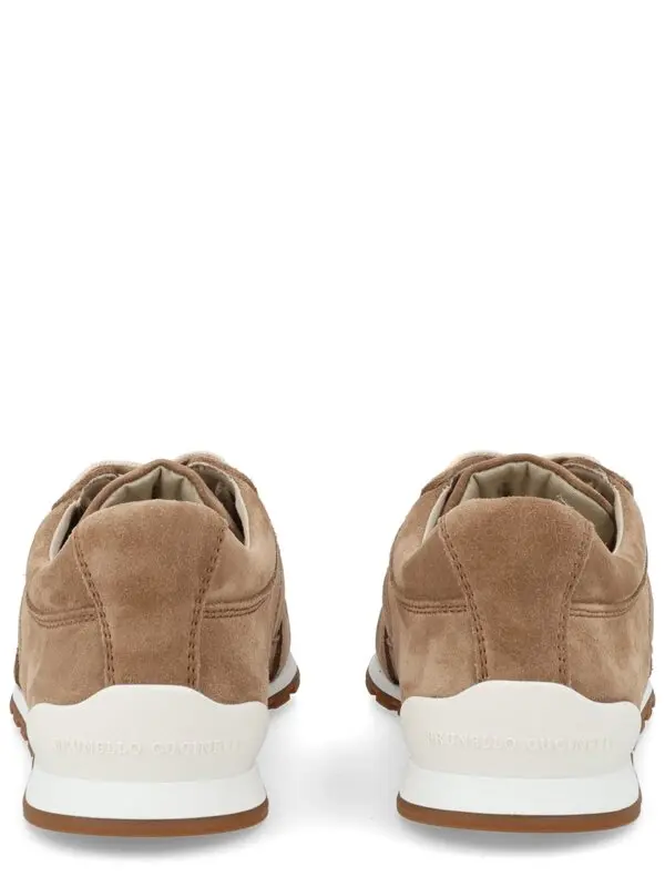Brunello Cucinelli Suede Lace-up Sneaker - Brown