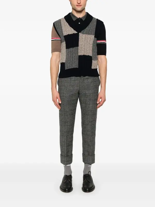 Thom Browne Patchwork Intarsia Vest
