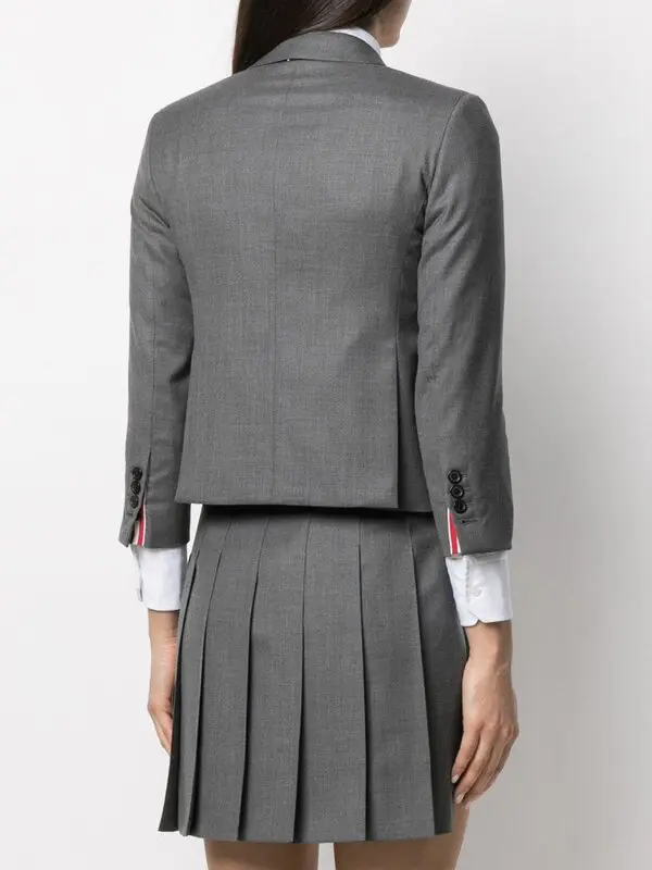 Thom Browne Notched Lapel Single Breasted Blazer