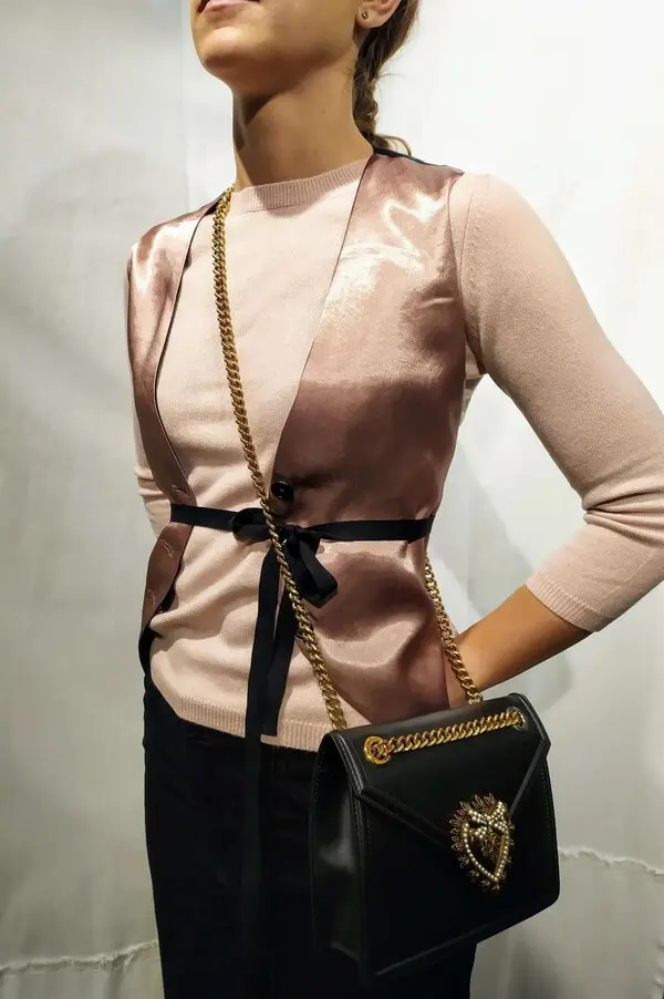 LA ROSE Cashmere 3/4 Sleeve Top - Pink
