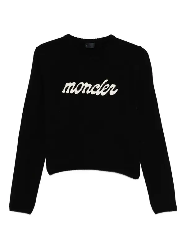 Moncler Knit Crew Neck Pullover - Black