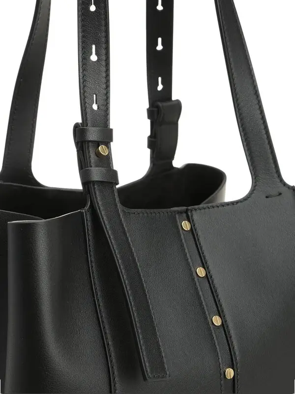 GOLDEN GOOSE Shopping 24.7 N/s Smooth Calfskin Leather Body - Black