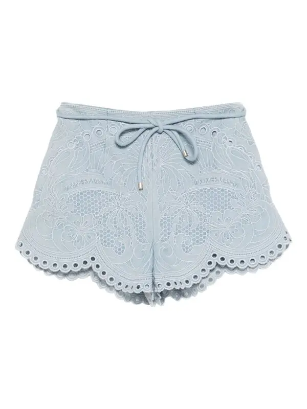 Zimmermann Daylight Denim Shorts - Clear Blue