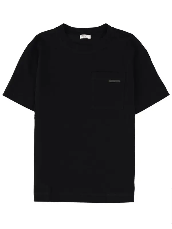 Brunello Cucinelli T-shirt With Pocket - Black