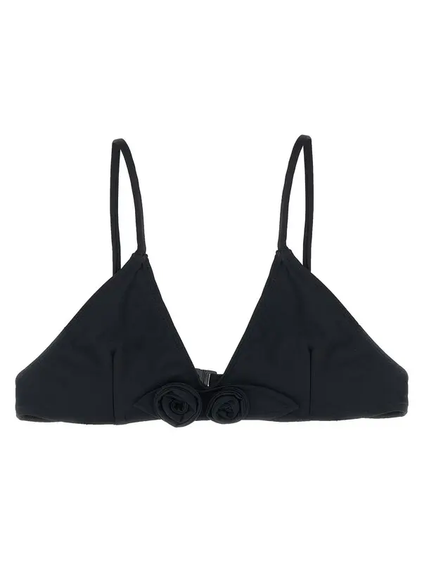 Coperni Flower Bikini Top - Black