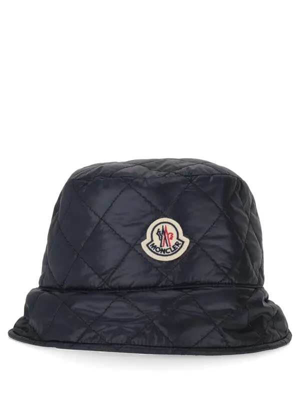 Moncler Quilted Bucket Hat - Navy